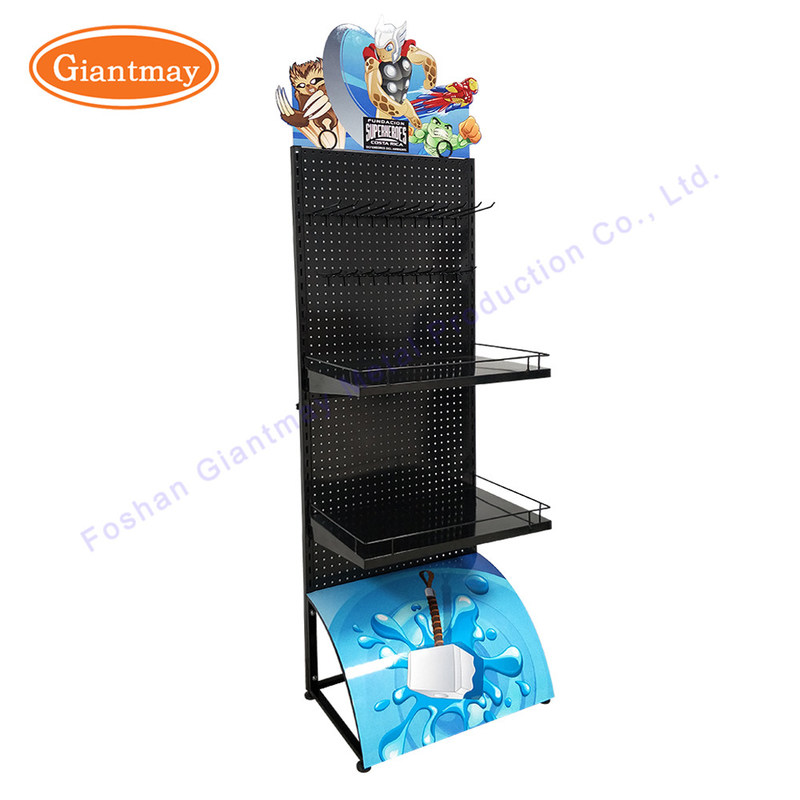 Top Quality Retail Shop Power Tools Peg Board Stand Iron Display Shelf