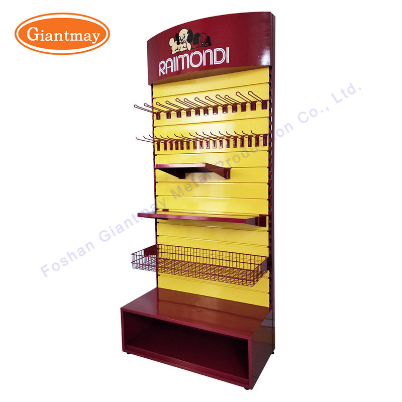 Shop Stand Slatwall Shelf for Products Seed Display Rack