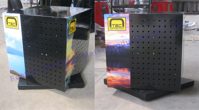 Pegboard Countertop Spinner Display Rack With Hooks